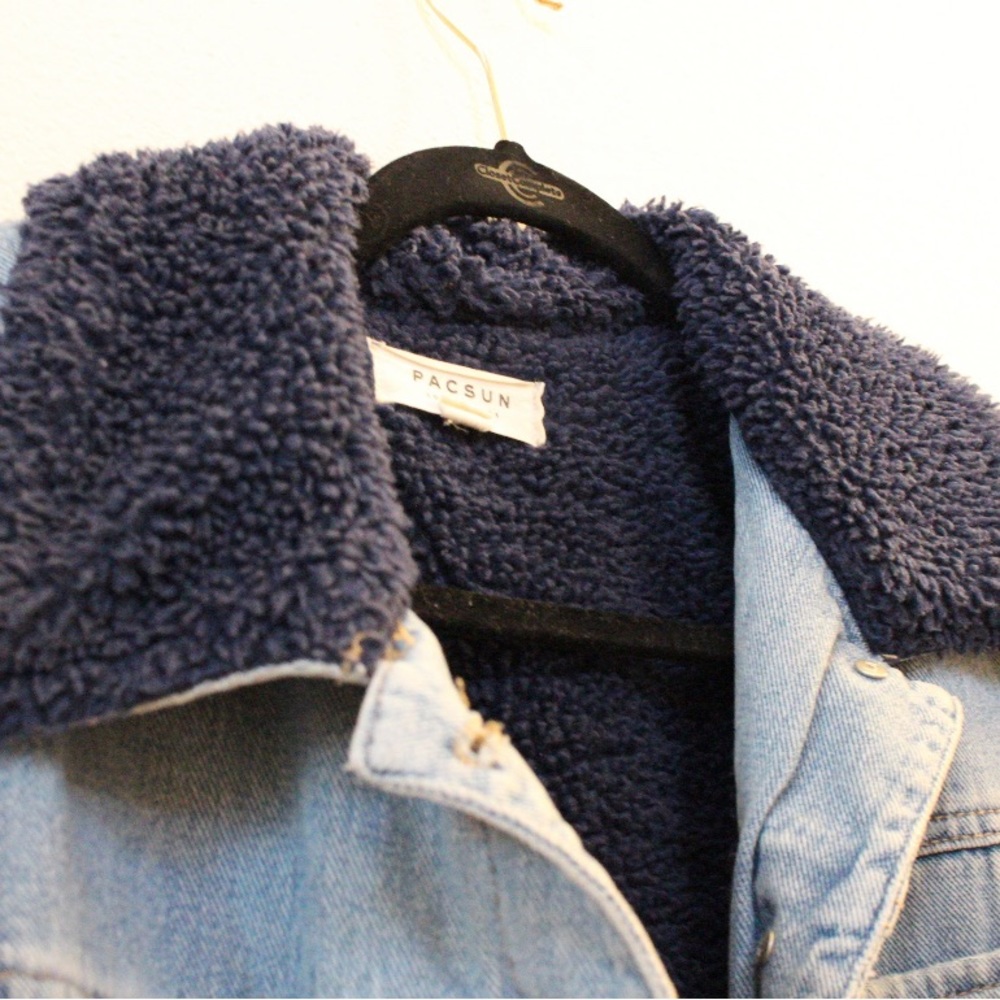 Sherpa Lined Denim Jacket Pacsun - Gem